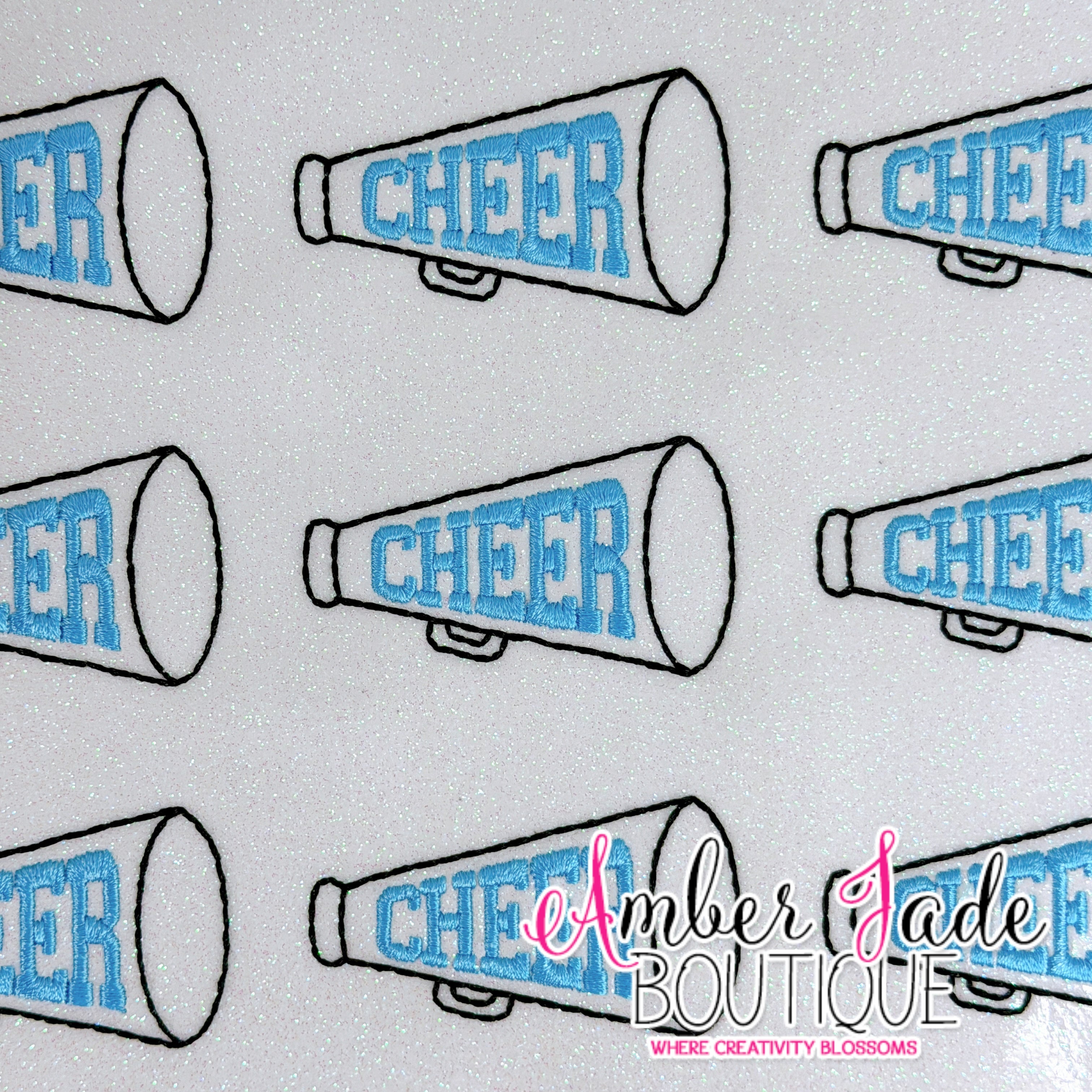 Megaphone - Cheer - Light Blue – Amber Jade Boutique: Wholesale Felties